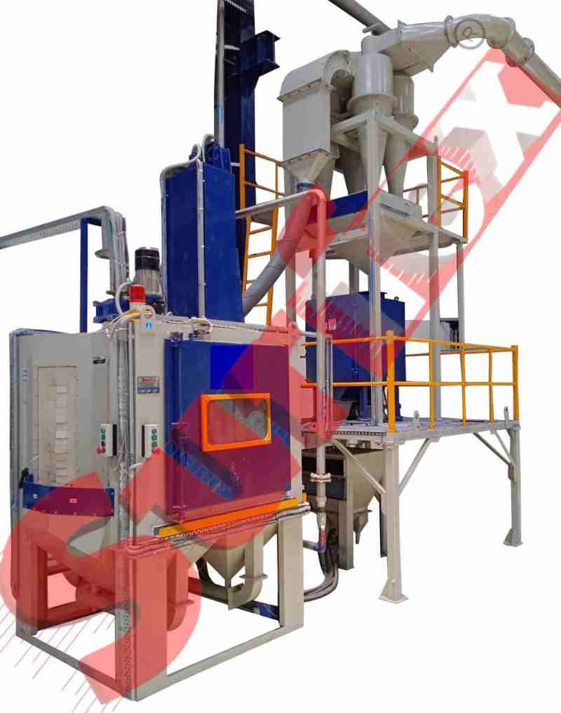 CNC Rotary Table Shot Blasting Machine